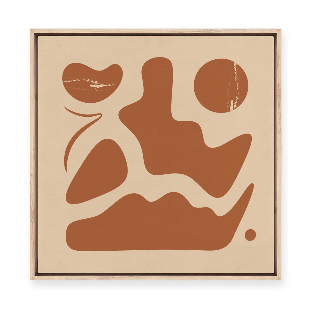 Abstract Smile | Framed Canvas – ArtHouse Co