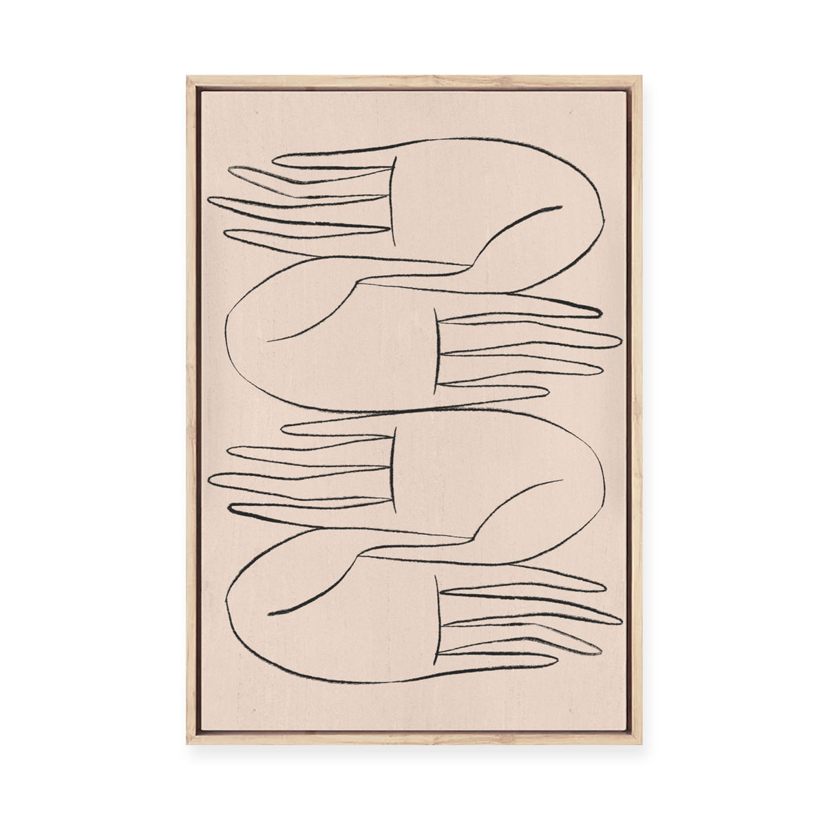 Helping Hands | Framed Canvas – ArtHouse Co
